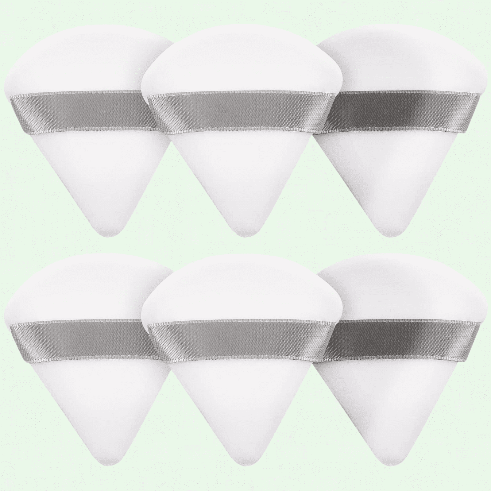 6-Piece Power Puff Triangle Makeup Puff, Super Soft Velour Eye Makeup ...