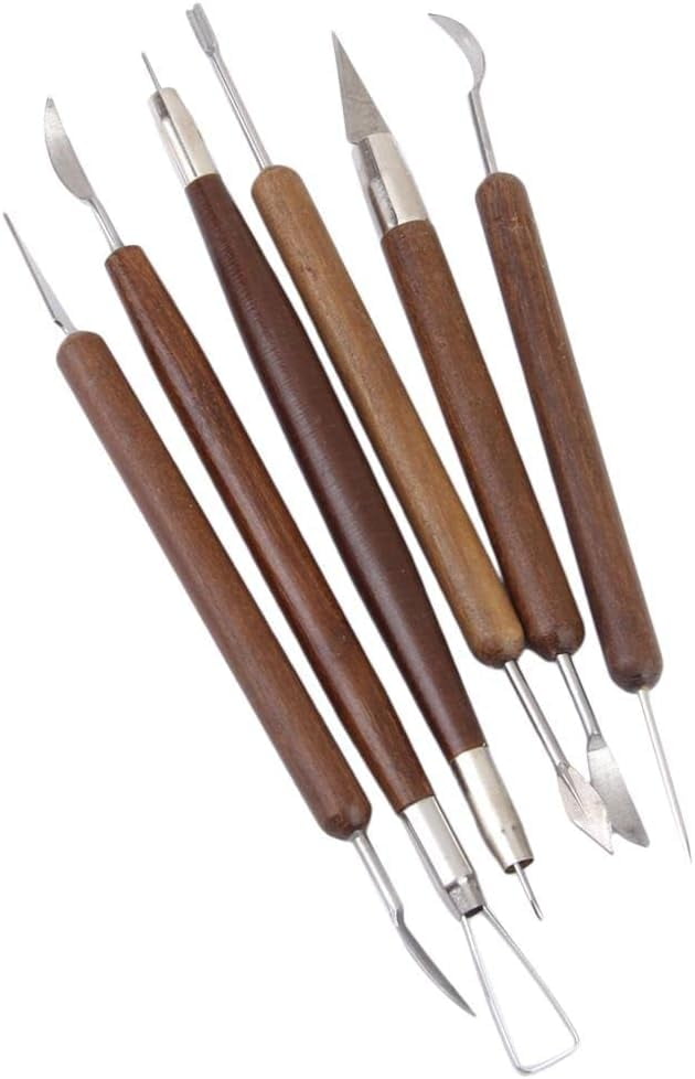 6-Piece Precision Clay Sculpting Tools Set - Versatile Carving Kit for ...