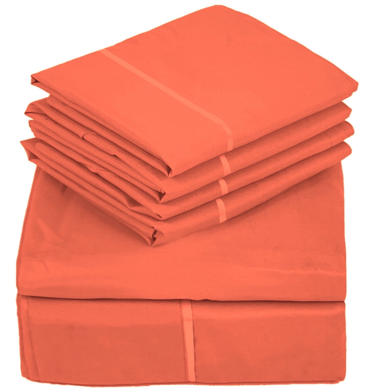 6 Piece Premium Bamboo Sheet Set, Deep Pockets, 50 Colors, 2200 Count ...
