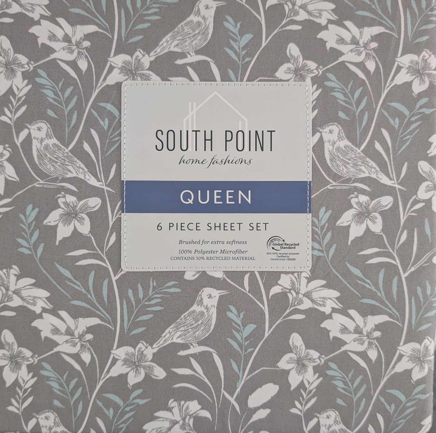 6-Piece Printed Sheet Set - Queen/King | 17" Extra Deep | Cool, Crisp ...