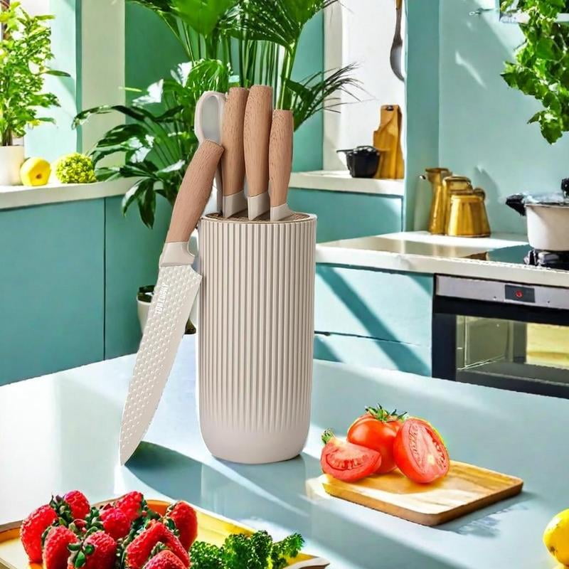 6-Piece Professional Stainless Steel Sharp Kitchen Knives for Cooking ...