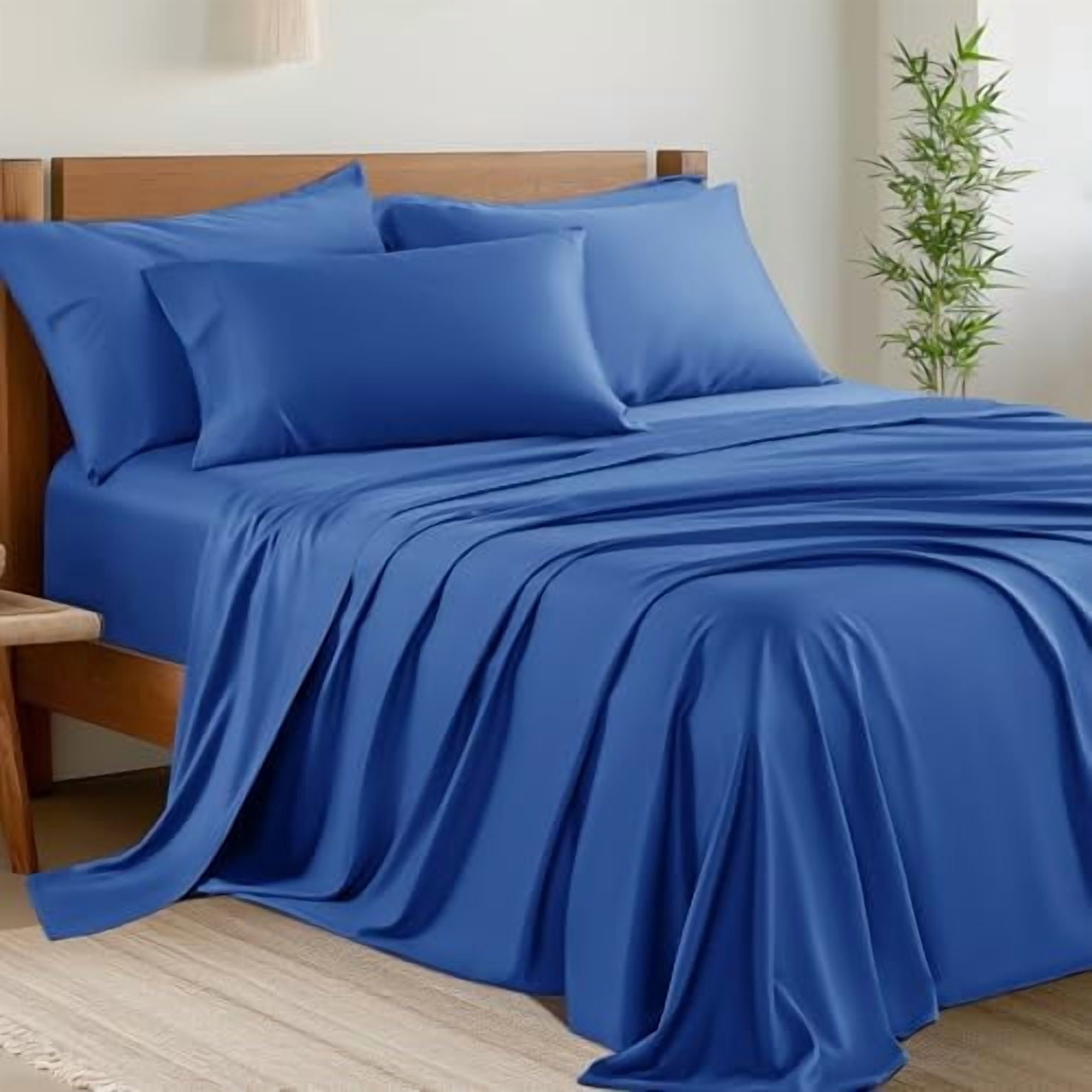 6 Piece Queen Sheet Sets, Cooling Sheets, Blend Rayon Derived from ...
