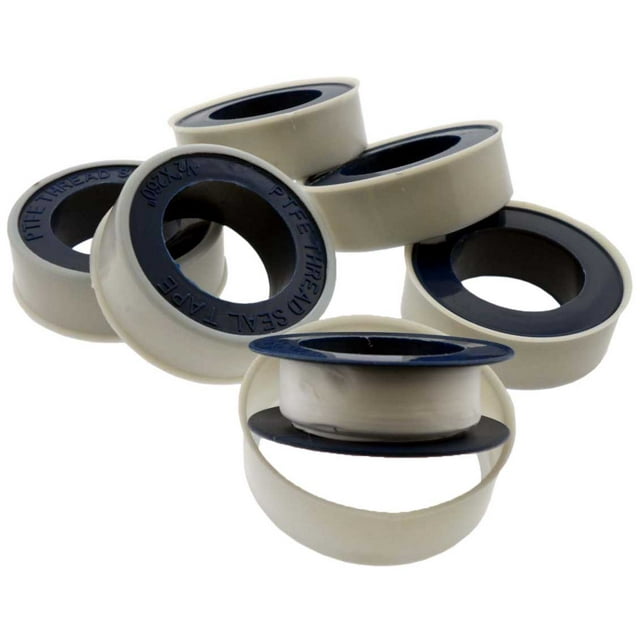 Hawk Tape Rolls of Plumber's Teflon Duct Tapes, 1/2",6 Pieces - Walmart.com