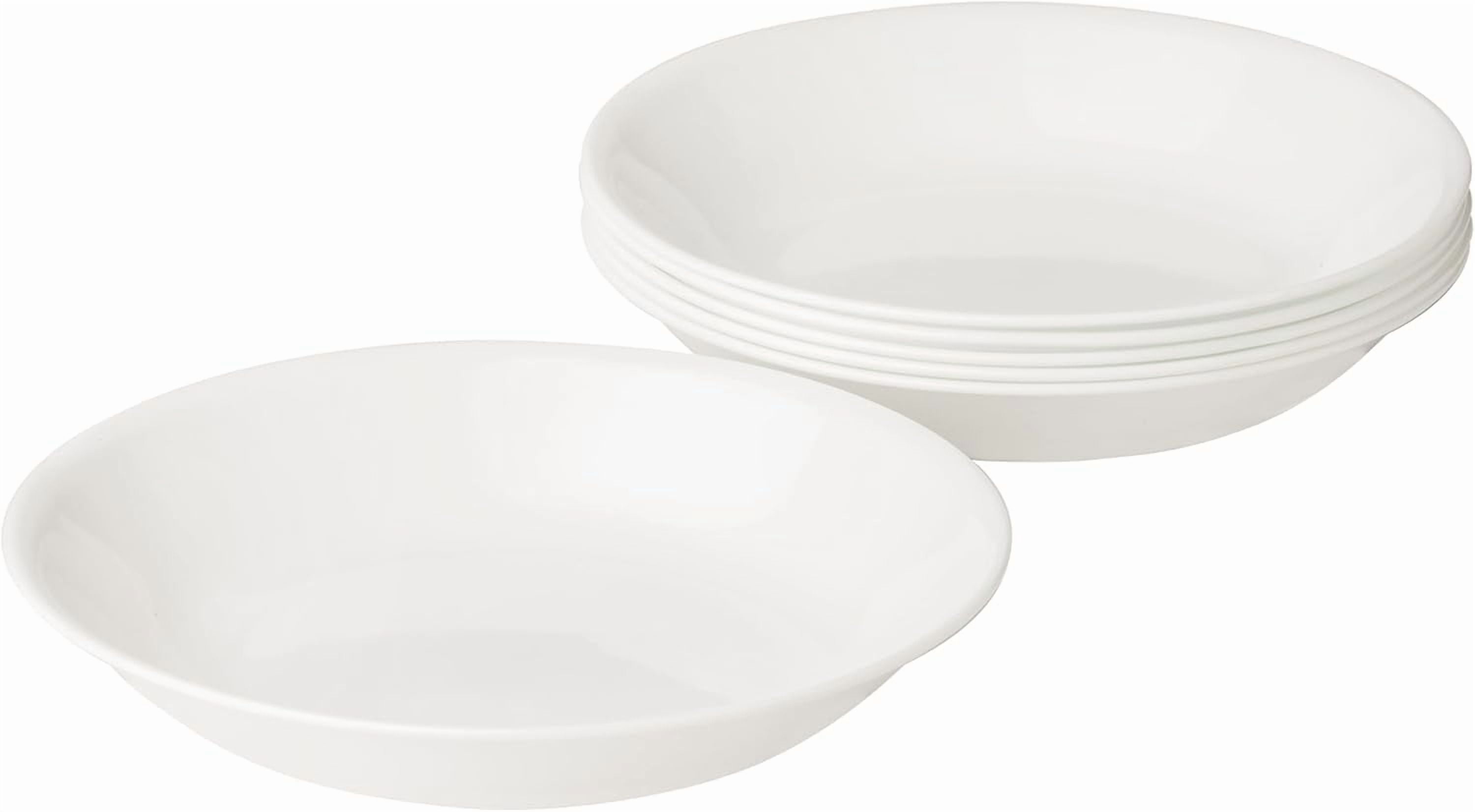 6-Piece Salad Appetizer Plate Set Triple Layer Glass and Chip Resistant ...