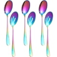 6-Piece Serving Set, 8.7-Inch Stainless Steel Buffet Spoons, Large ...