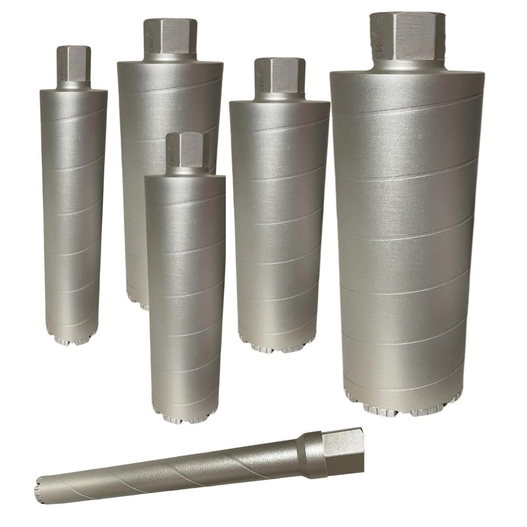 6 Piece Set (1", 2", 3",4",5",6") Supreme Series Diamond Core Drill ...
