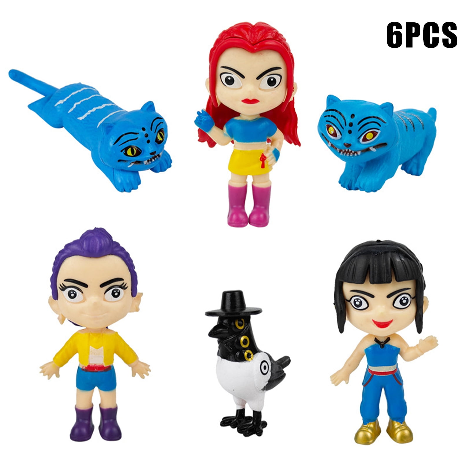 6 Piece Set Demon Hunter Figure Collection Game Character Models ...