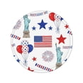 6-Piece Set Of Round Coasters Water-Resistant Leather Double-Sided Non ...