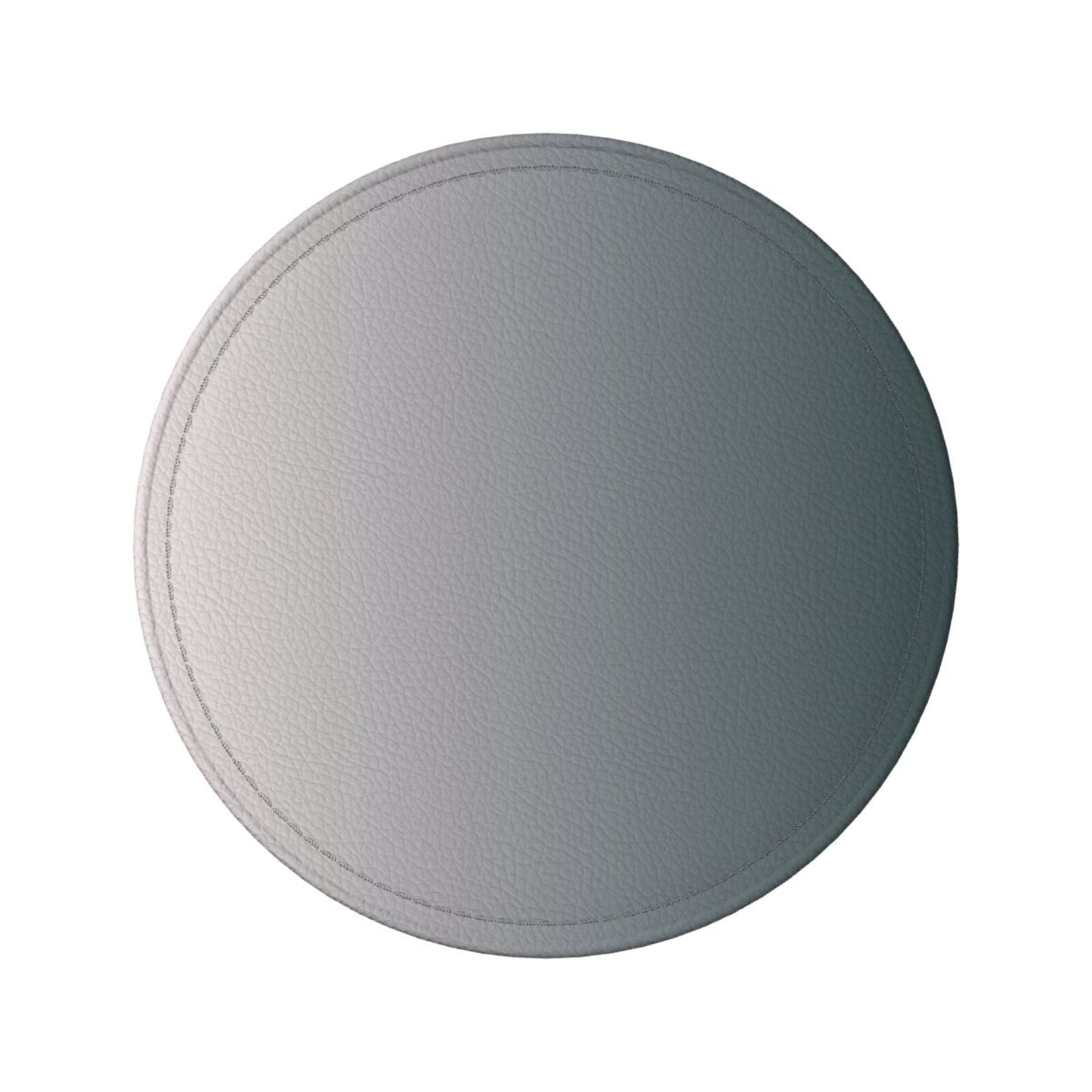 6-Piece Set Of Round Coasters Water-Resistant Leather Double-Sided Non ...