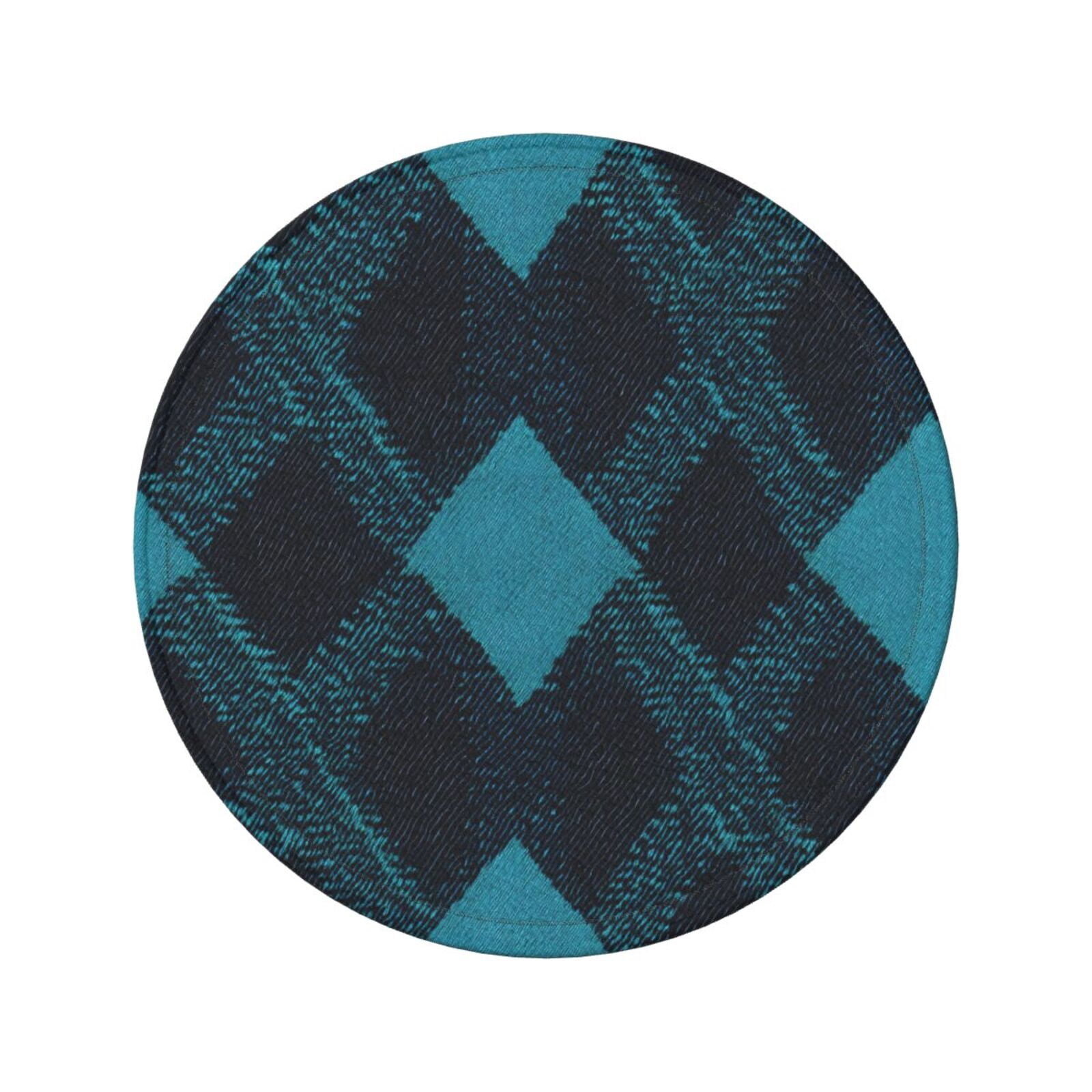 6-Piece Set Of Round Coasters Water-Resistant Leather Double-Sided Non ...