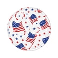 6-Piece Set Of Round Coasters Water-Resistant Leather Double-Sided Non ...