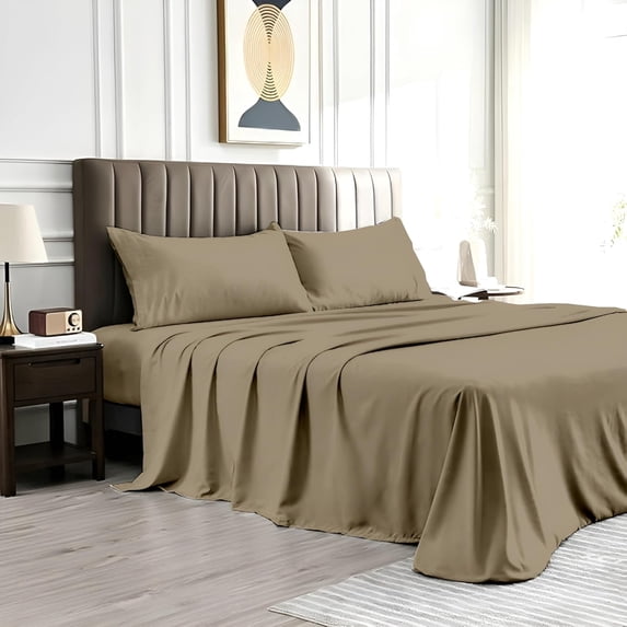 6 Piece Sheets Set Short Queen Egyptian Cotton 1000 Thread Count 12 ...