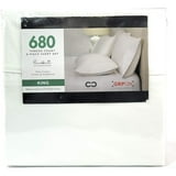 6 Piece Signature King Sheet Set 680 Thread Count Bright White Deep ...