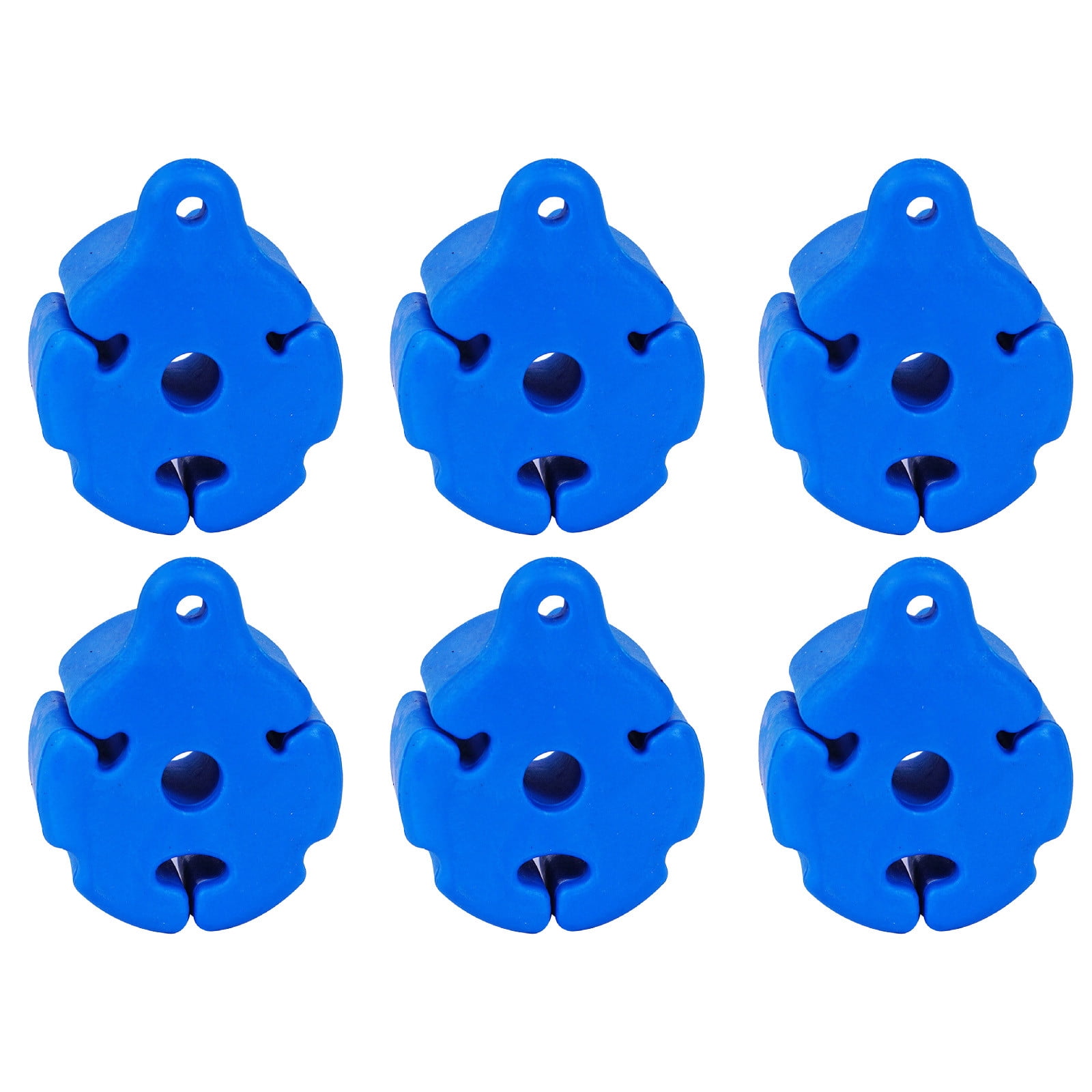 6-Piece Silicone Fishing Rod Holder Straps Set Portable Pole Retention ...