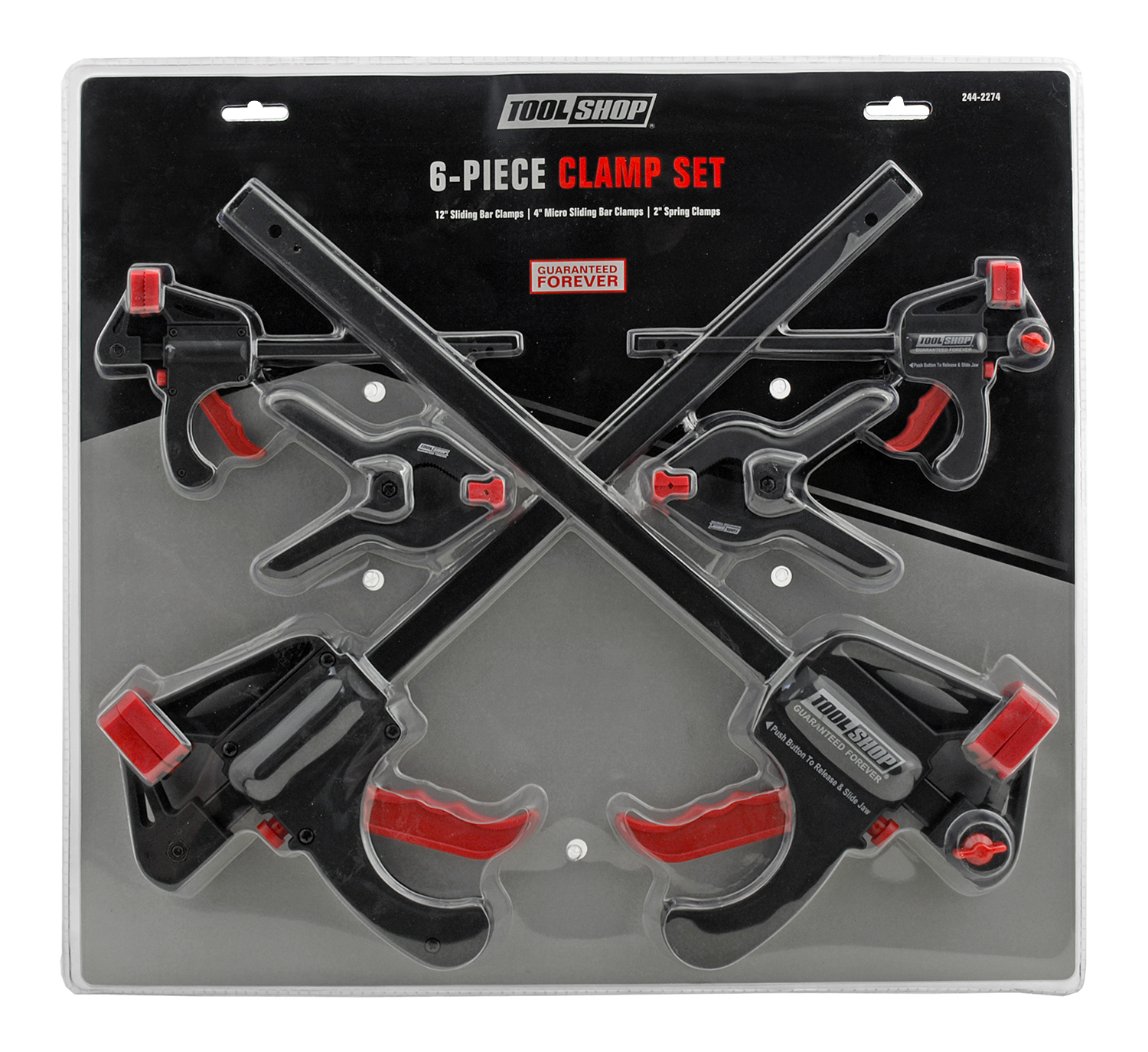 6 Piece Spring Clamp and Sliding Bar Set - Tool Shop - Walmart.com