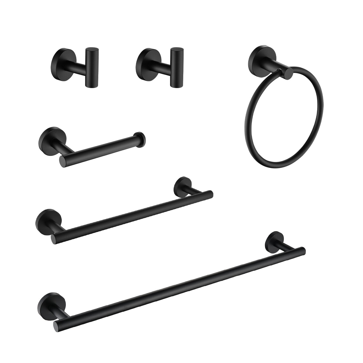 Bathroom Storage Cabinet 6 Piece Stainless Steel Bathroom Towel Rack ...