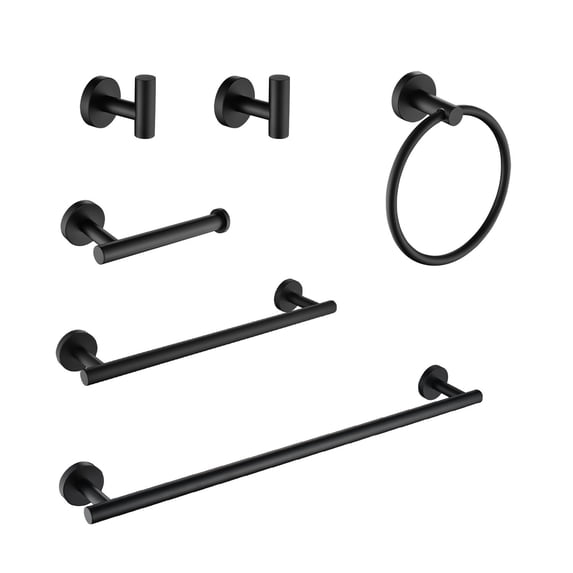 Bathroom Storage Cabinet 6 Piece Stainless Steel Bathroom Towel Rack ...