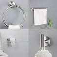 6 Piece Stainless Steel Bathroom Towel Rack Set - Wall Mounted Towel ...