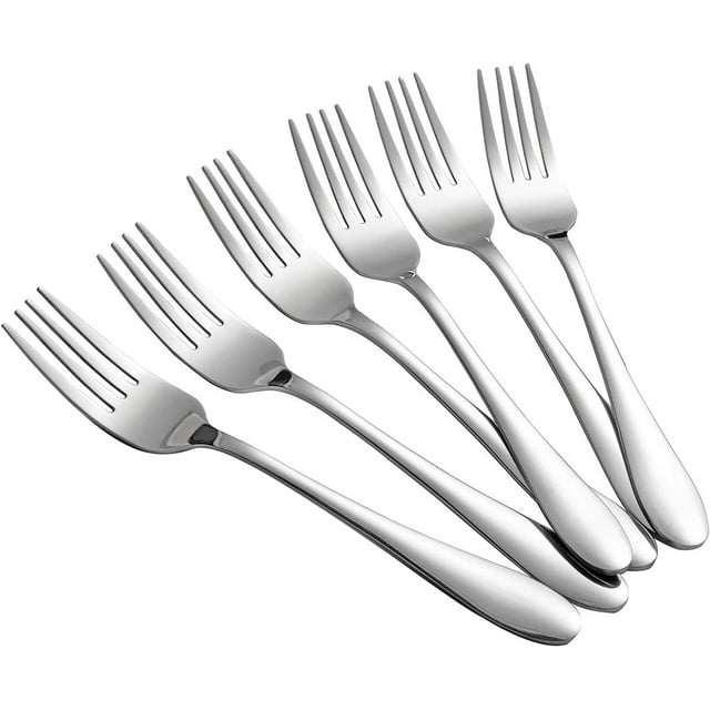 6-Piece Stainless Steel Dessert Forks,Salad Forks Set,6.7-Inch ...