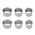 6-Piece Stainless Steel Dumpling Skin Mold Set, Tooth Edged Circular ...