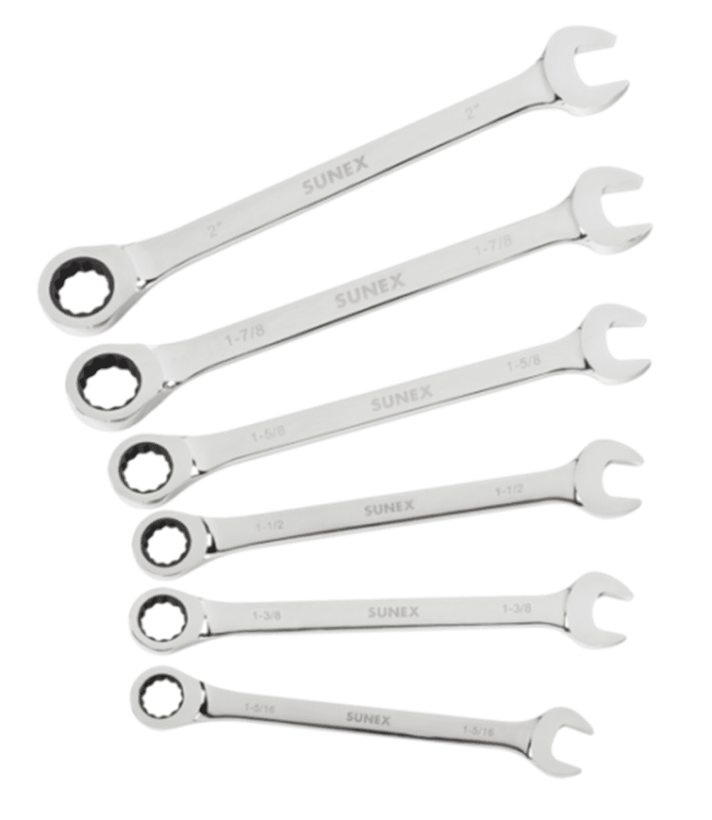 6 Piece Super Jumbo Ratcheting Wrench Set - Walmart.com