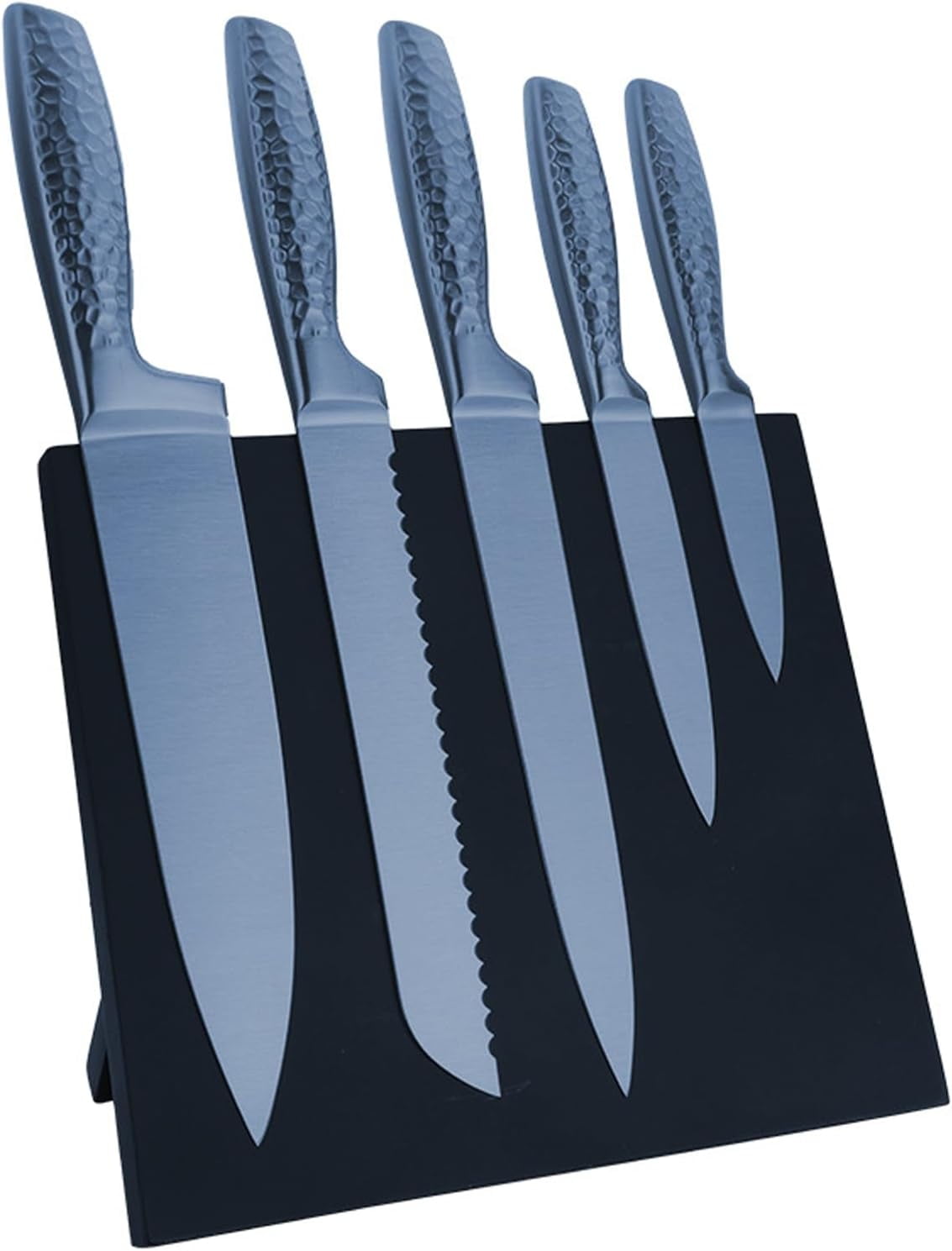 6-Piece Titanium Coated Knife Set with Magnetic Wood Block – Ultra ...