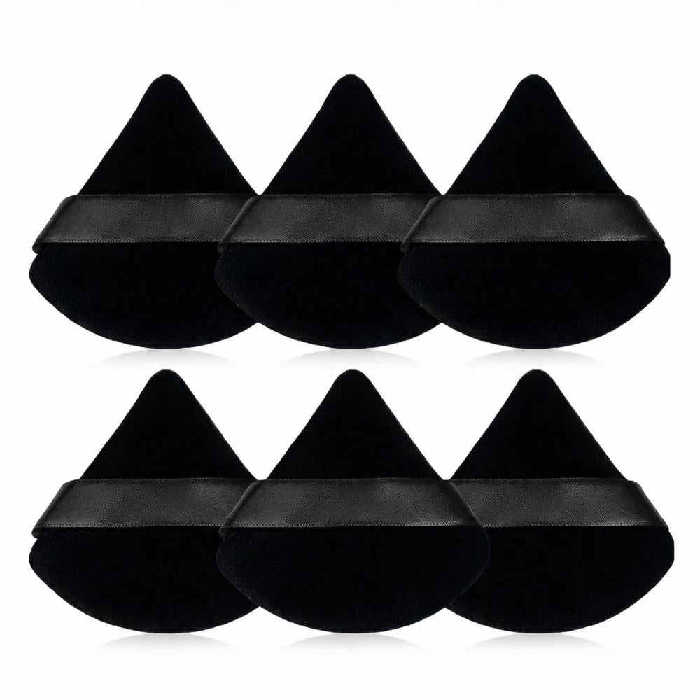 6-Piece Triangular Powder Puff, Dry and Wet Dual-Use, Facial Soft ...