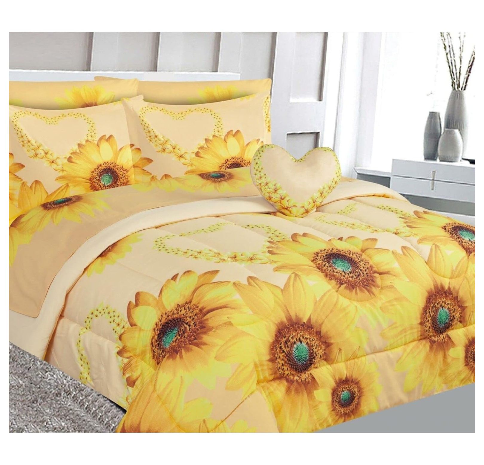 6 Piece Twin Girl Boy Teenager Toodler Comforter Bedding Bed in a Bag ...