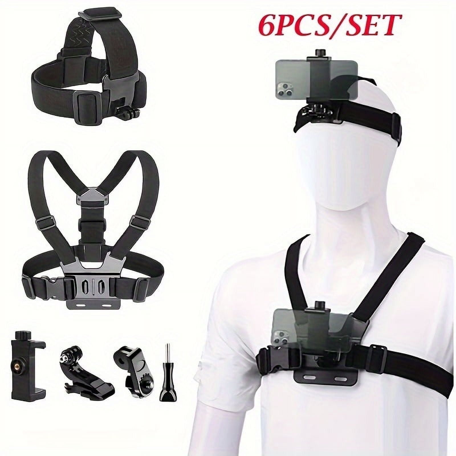 6-Piece Universal Action Camera Kit - Phone Clip Mount for Gopro ...