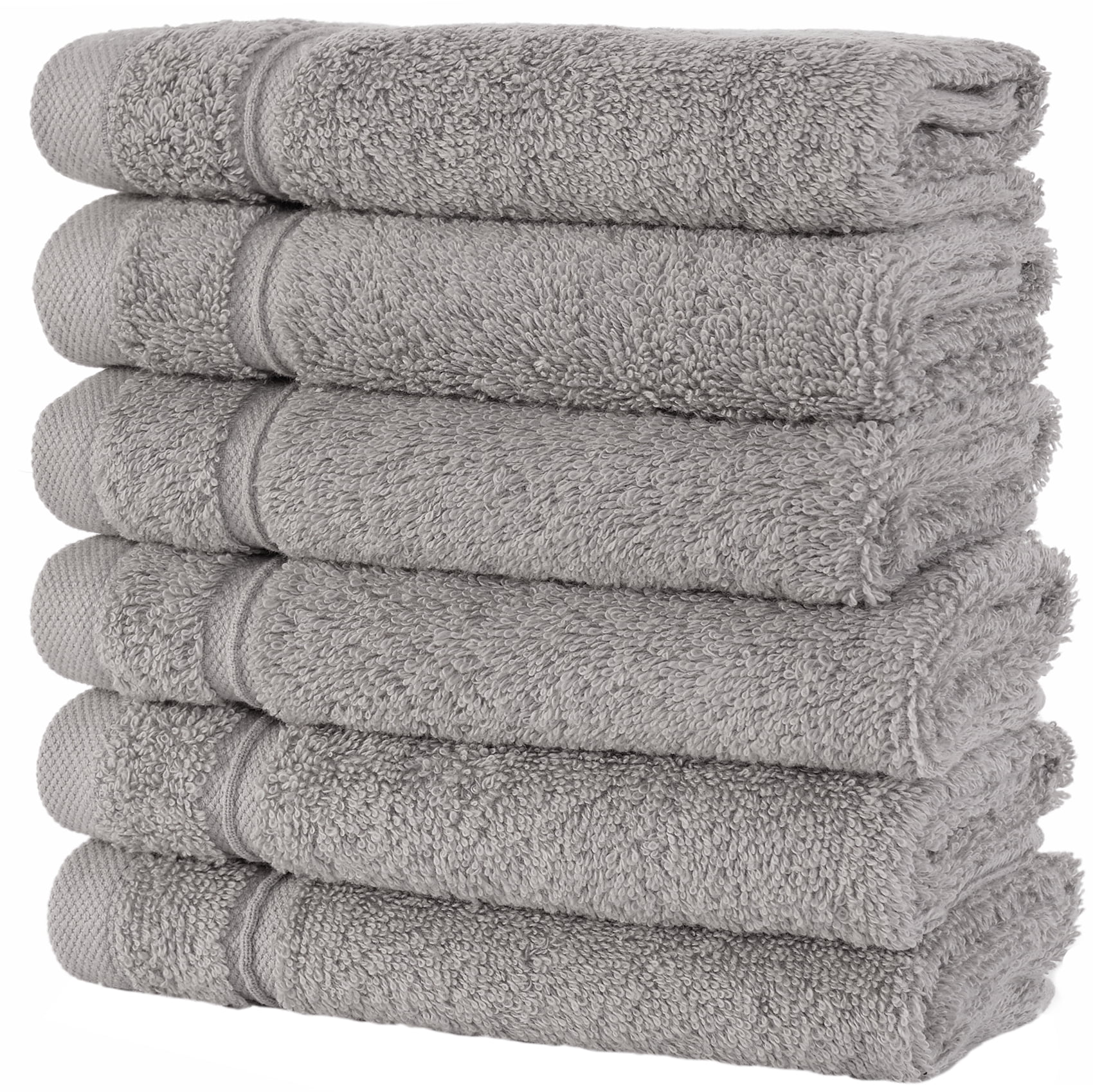 6-Piece Washcloths | 100% Turkish Cotton, Spa & Hotel Towels Quality ...
