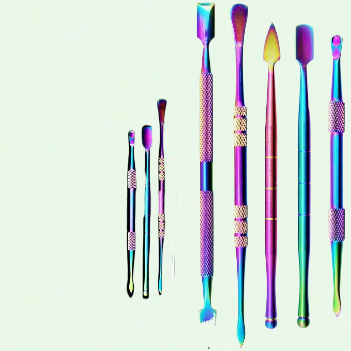 6-Piece Wax Carving Tool Set with Rainbow Color, Stainless Steel Tools for Wax, Clay, and ...