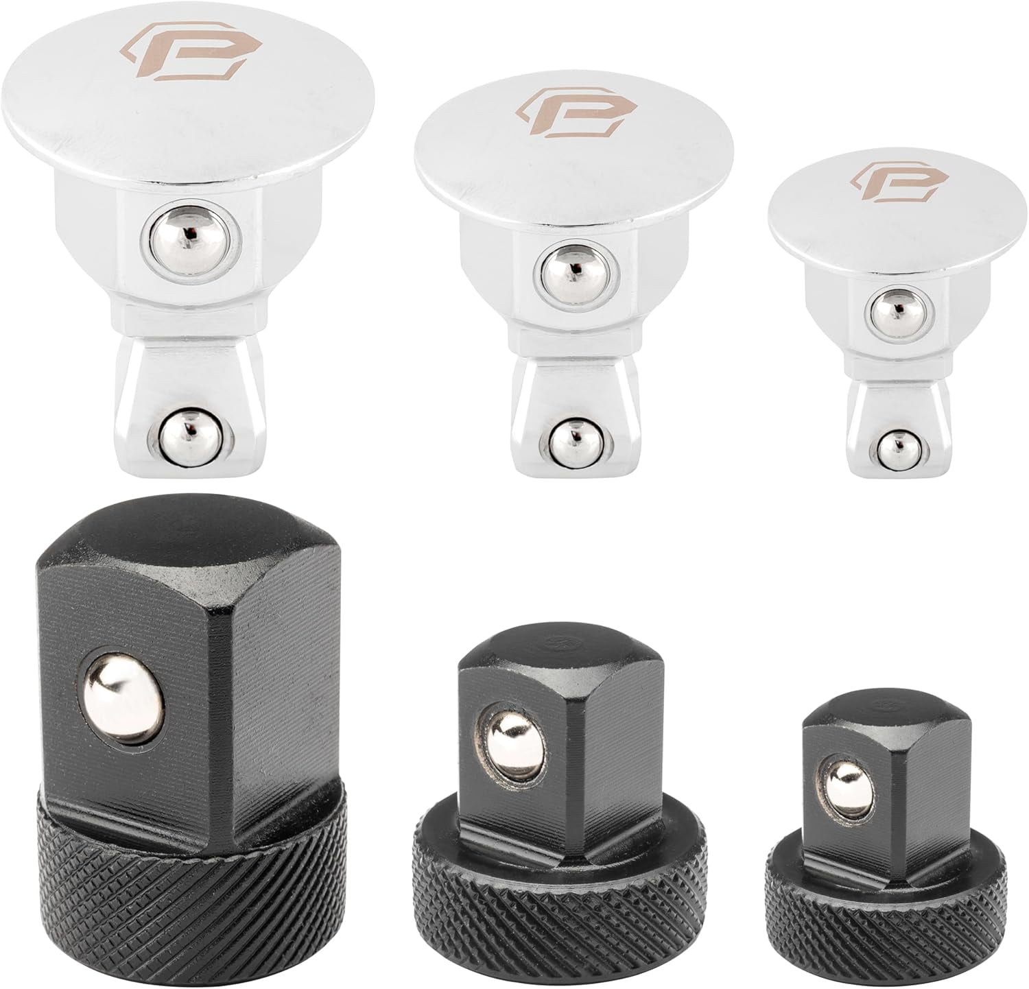 6 Piece Wrench Wobble Adapter and Low Profile Socket Adapter Set ...