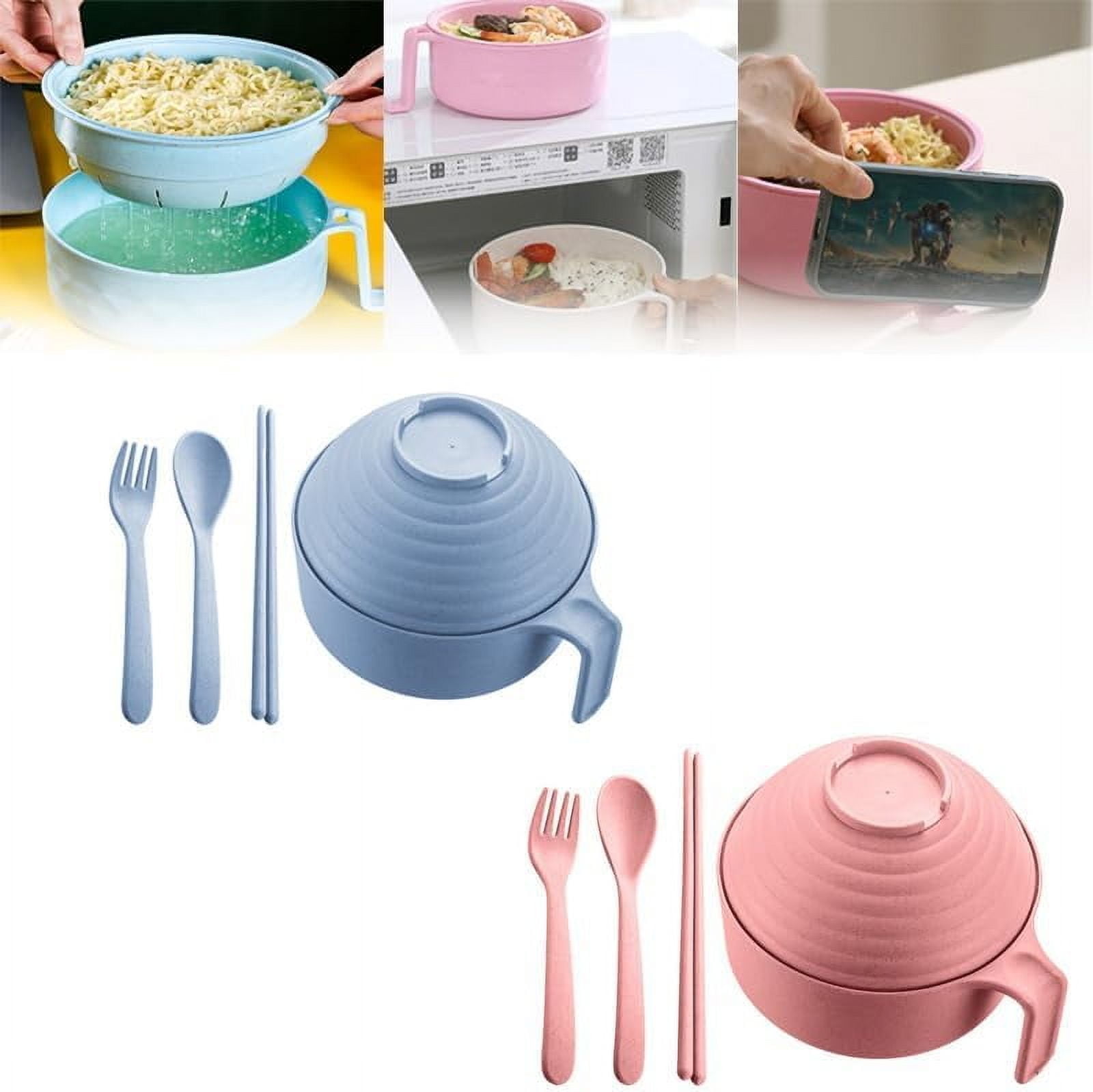 6-Piece set Ramen Bowl Set, Microwave Ramen Bowl, Ramen Noodles Bowl ...