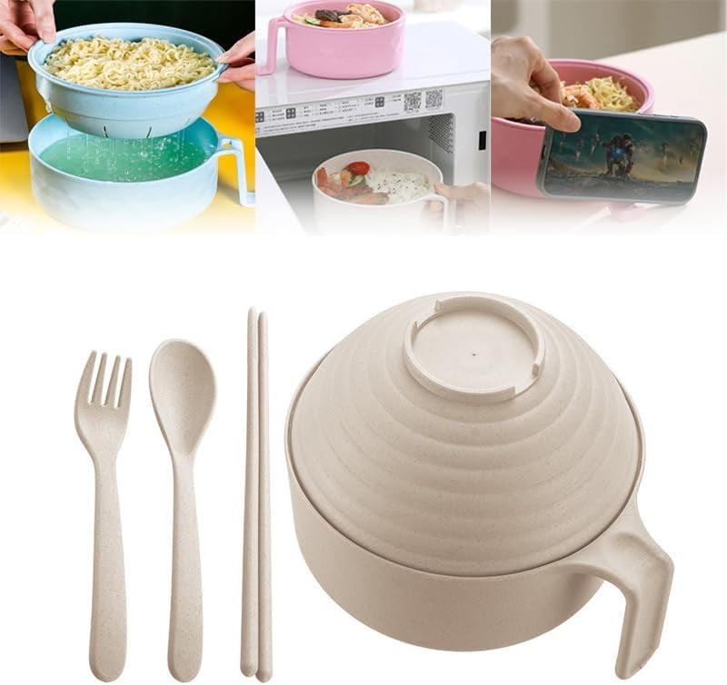 6-Piece set Ramen Bowl Set, Microwave Ramen Bowl, Ramen Noodles Bowl ...