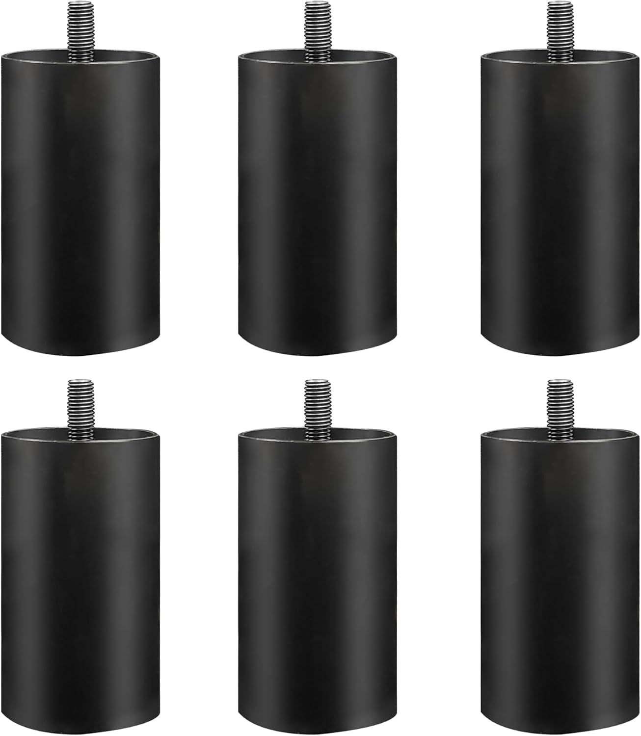 6 Pieces 3.4" Adjustable Bed Legs - Extra Height Replacement for ...