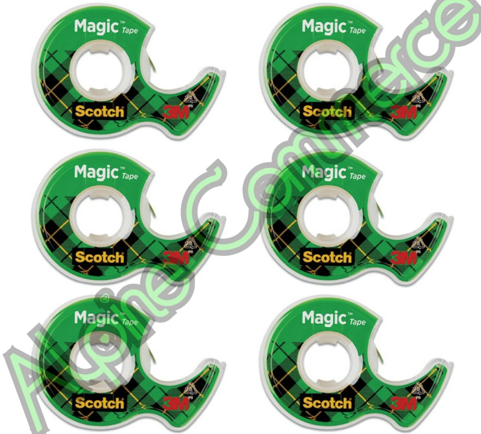 *6-Pieces* 3M Scotch Magic Invisible Matte-Finish Tape 3/4" X 300 ...