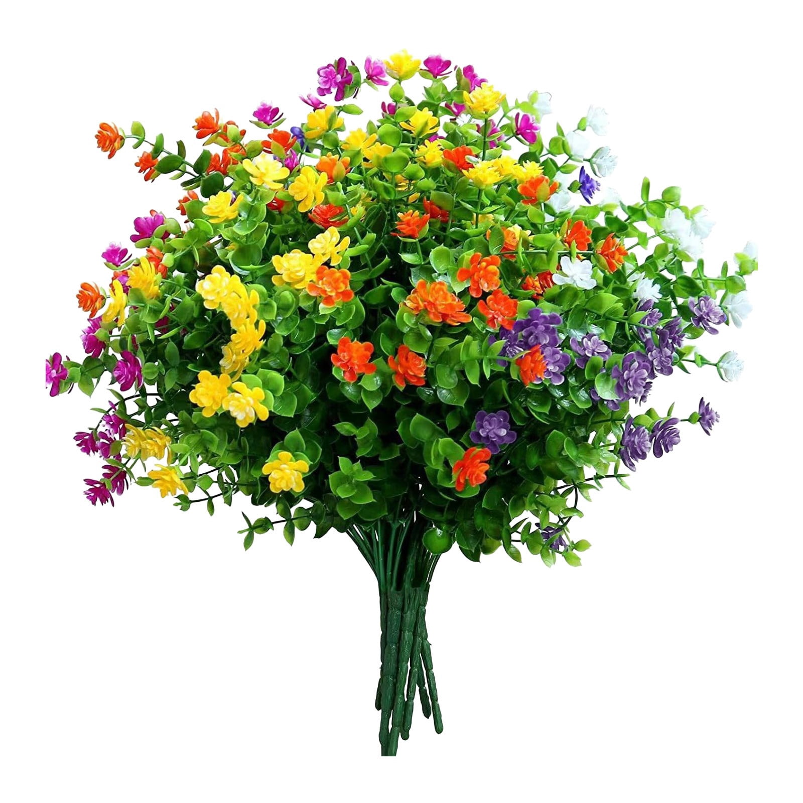 6 Pieces 6 Colors Artificial Bouquet Plastic Wedding Photo Props Home ...