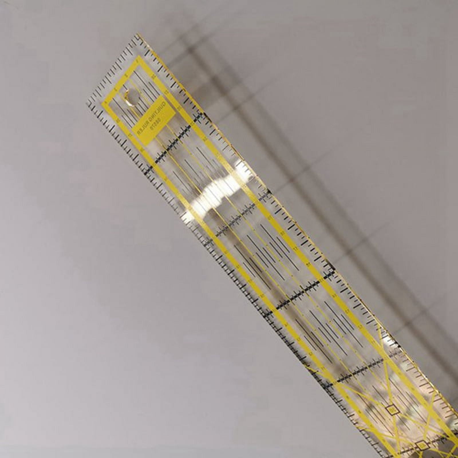6 Pieces Acrylic Quilting Rulers Square Fabric Cutting Ruler with Clear ...