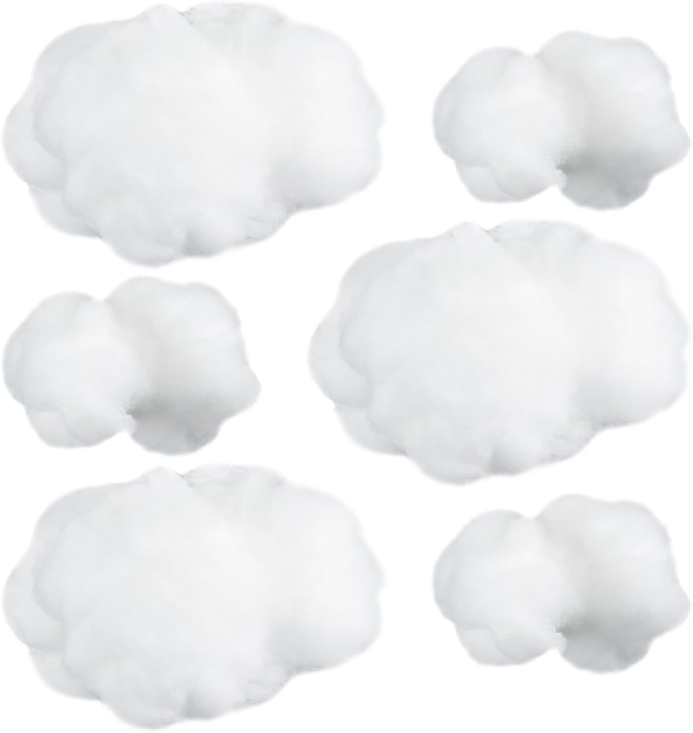 6 Pieces Artificial Cloud Props Imitation 3D Cloud Shape Hanging ...