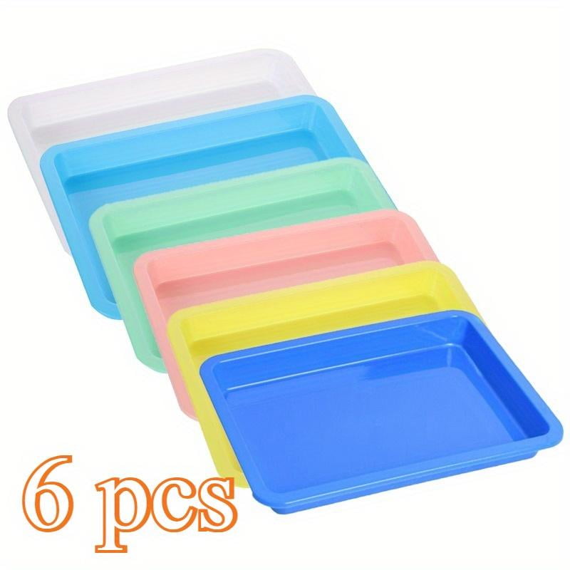 6 Pieces Beading Trays for Jewelry Making, Plastic Art Trays, 9.6 x 7.1 ...