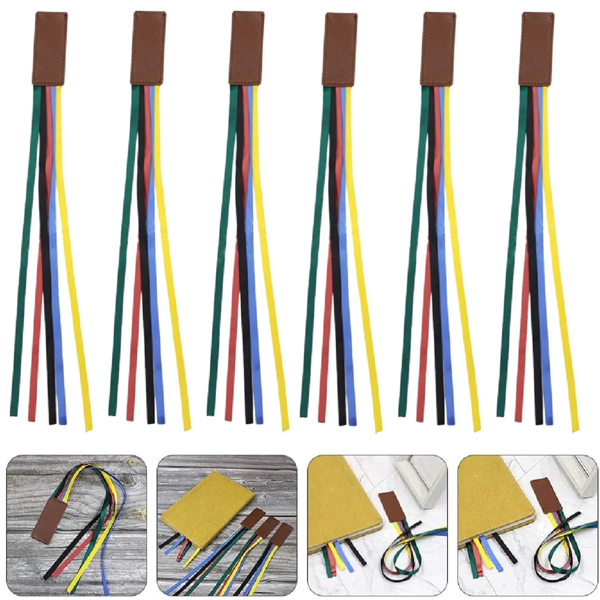 6 Pieces Bible Bookmarks Trianu Ribbon Bookmark Colorful Ribbon Markers ...