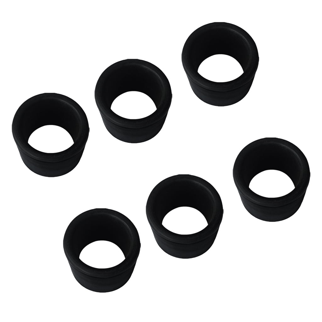 6 Pieces Black Rubber Rod Holder Insert Replacement Fits Stainless ...