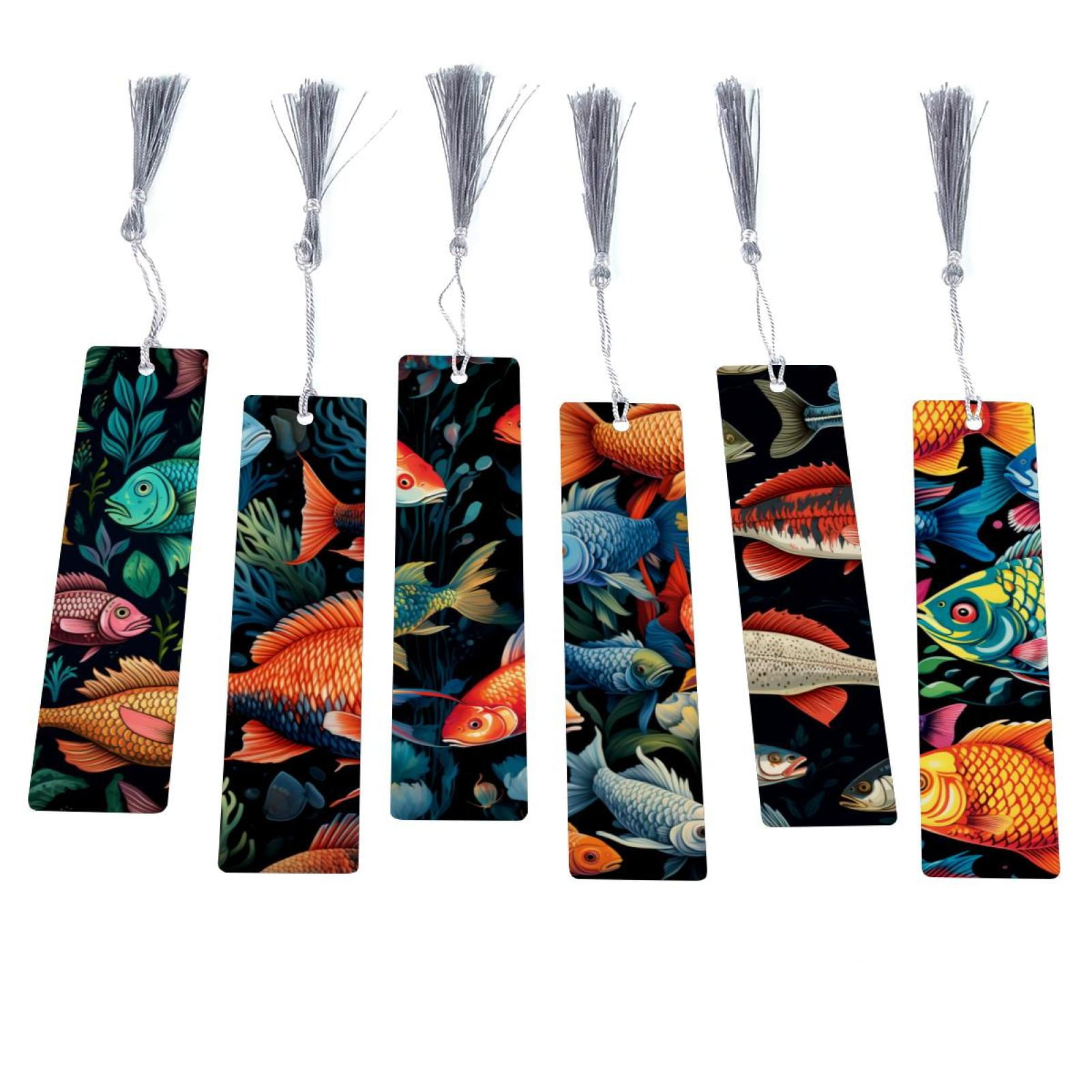 6 Pieces Bookmark, Fish Bookmarks Gift Box Set, Book Marks for Book ...