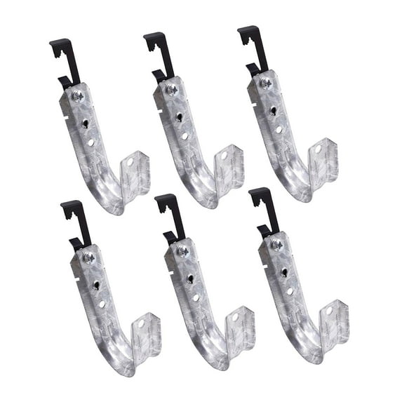 6 Pieces Cable Management Hooks J Hooks Bat Wing Clips Galvanized Steel ...
