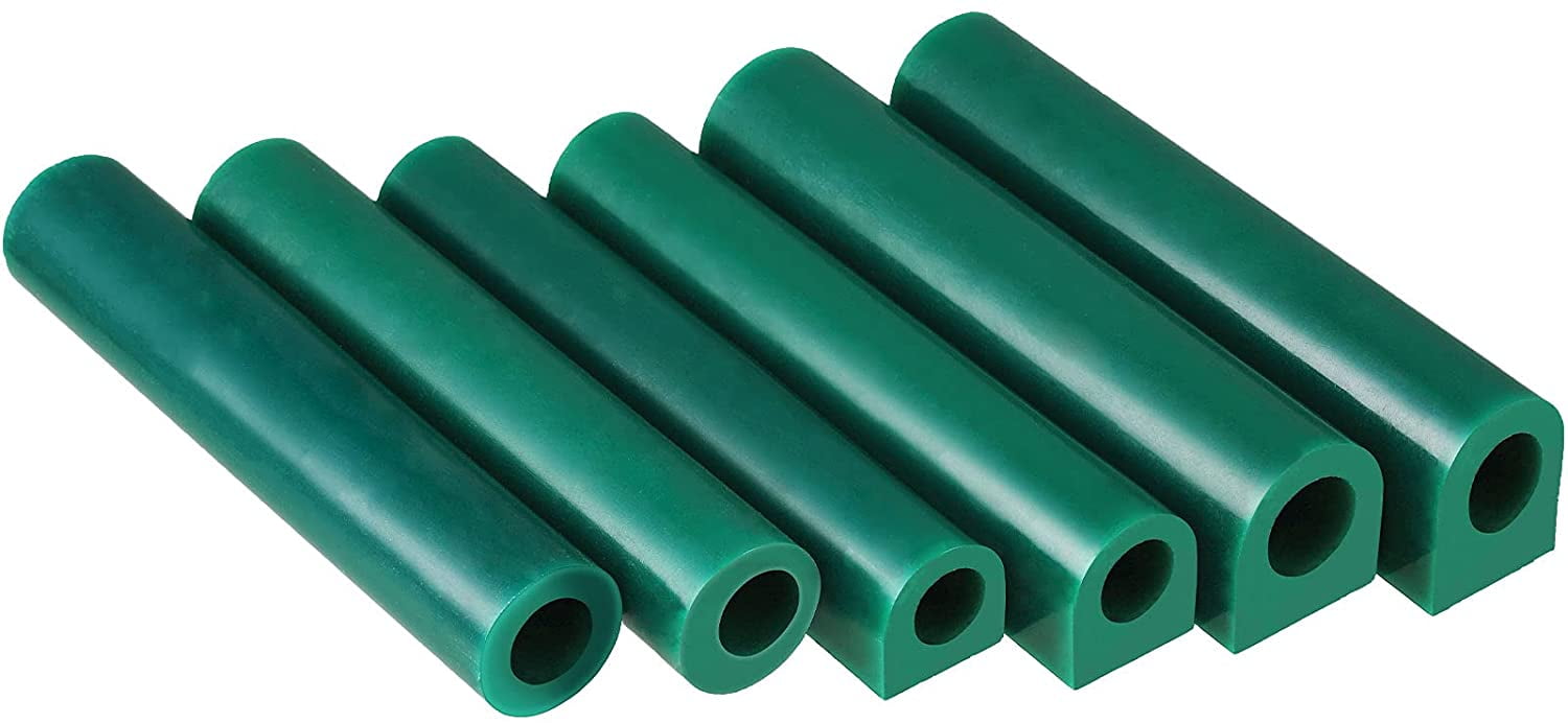 6 Pieces Carving Wax Ring Tube Green Ring Carving Wax Hole Round Wax ...