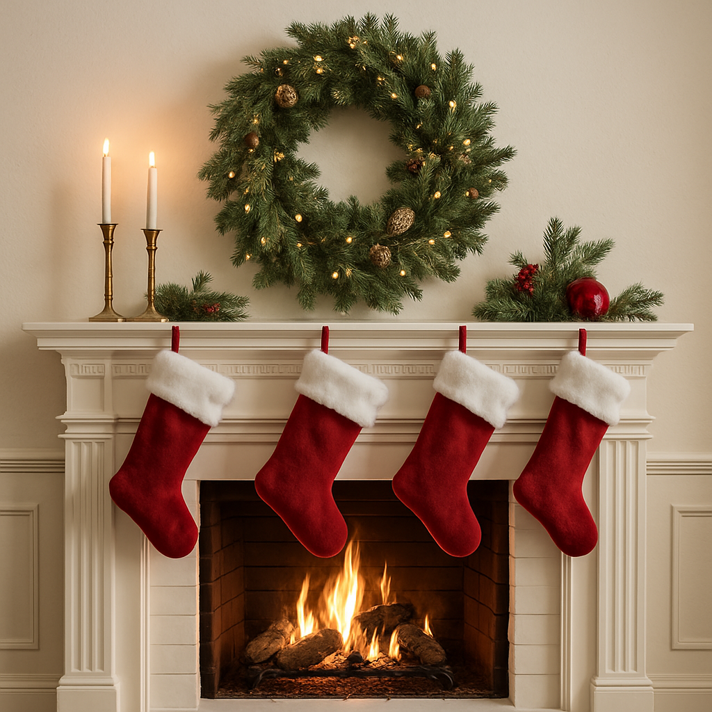 6 Pieces Christmas Decorations with LED Light, Holiday Decoration ...