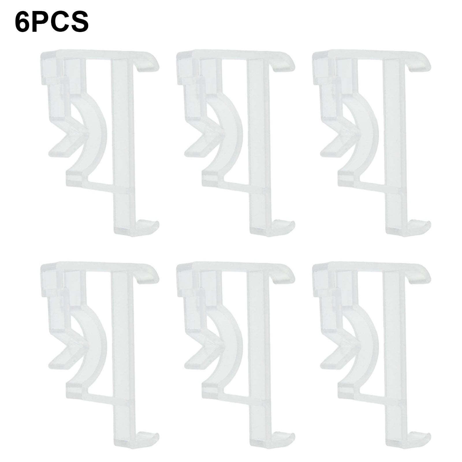 6 Pieces Clear Plastic Valance Clips for 2 Inch Blinds - Easy ...