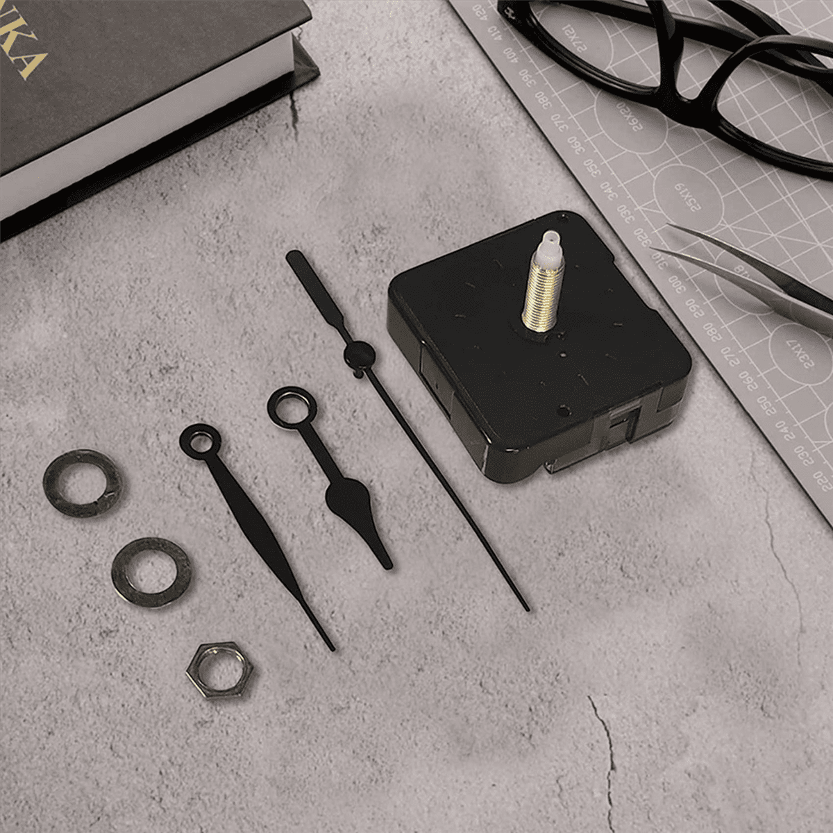 6 Pieces Clock Movements DIY Wall Clock Battery Operated Mechanism ...