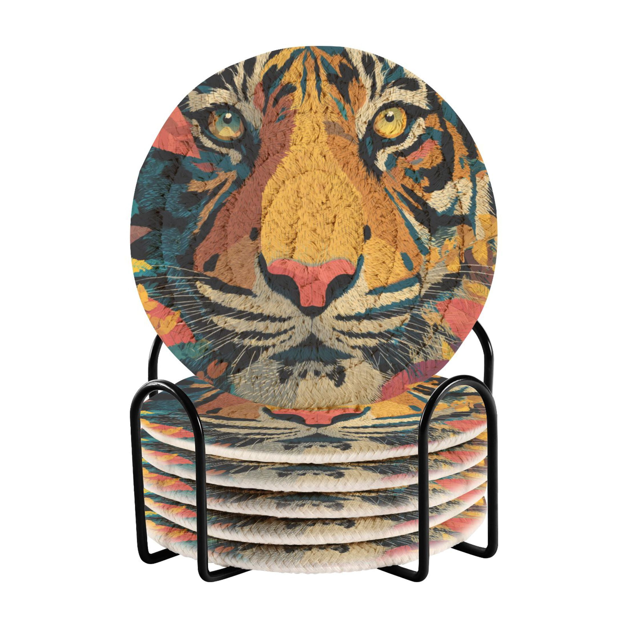 6 Pieces Coil Coasters Bar Coasters Anti-slip Coasters Heat-resistant ...