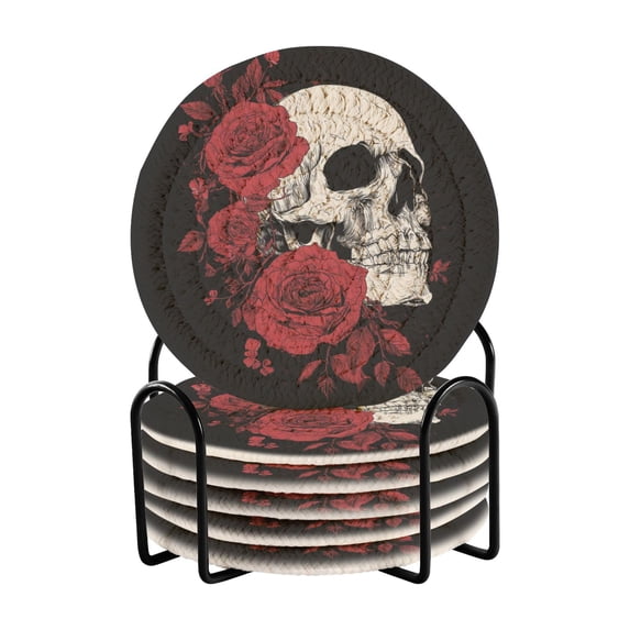 6 Pieces Coil Coasters Bar Coasters Anti-slip Coasters Heat-resistant ...